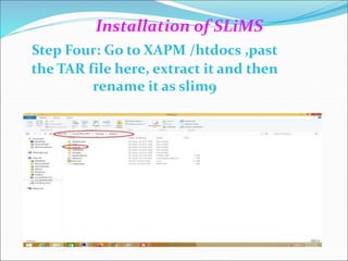 How to Install Slims Library Software | PPT | Databases | Computer ...