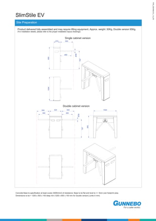 SlimStile EV - Tripod Turnstile for Internal or External Installation ...