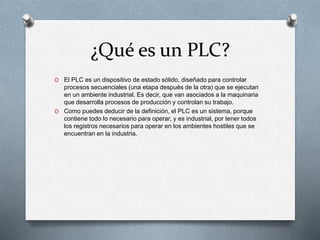 Funcionamiento de los PLC | PPTX