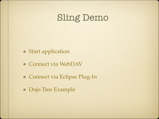 Apache Sling | PPT | Free Download