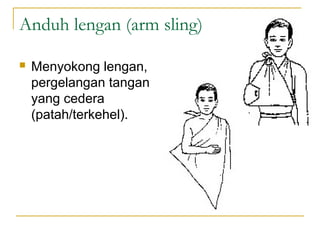 Sling - kegunaan pembalut segi tiga | PPT