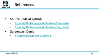 Sling sitebuilder and Sling CMS | PPT