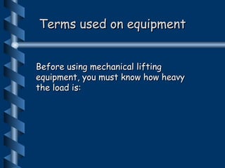 slinging & lifting methadology and technique.ppt