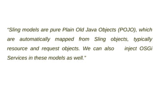 Understanding Sling Models in AEM | PDF