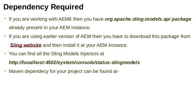 Understanding Sling Models in AEM Understanding Sling Models in AEM