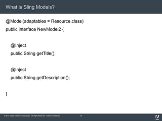 Sling Models Overview | PPT