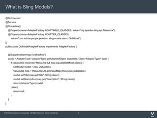 Sling Models Overview | PPT