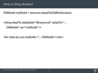Sling Models Overview | PPT