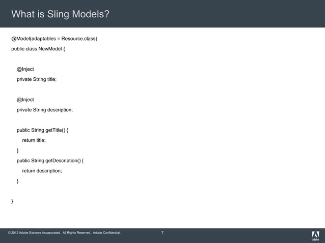 Sling Models Overview | PPT