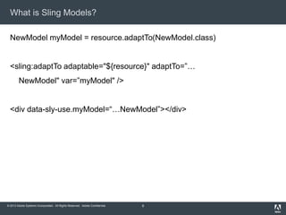 Sling Models Overview | PPT