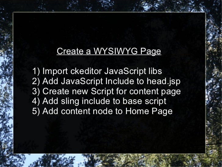 Build Your Own Cms With Apache Sling 