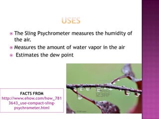 Sling psychrometer | PPTX