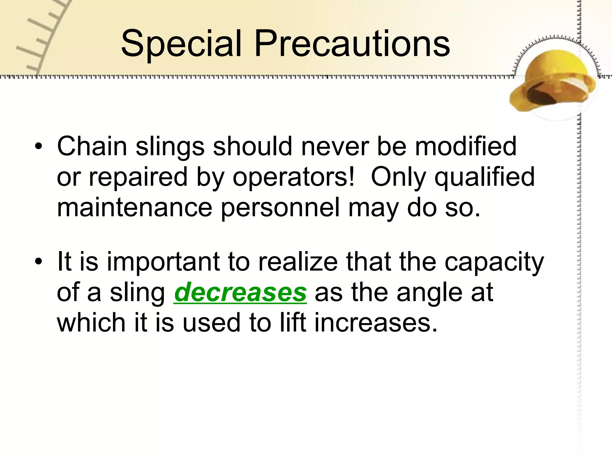 Lifting Sling Safety | PPT