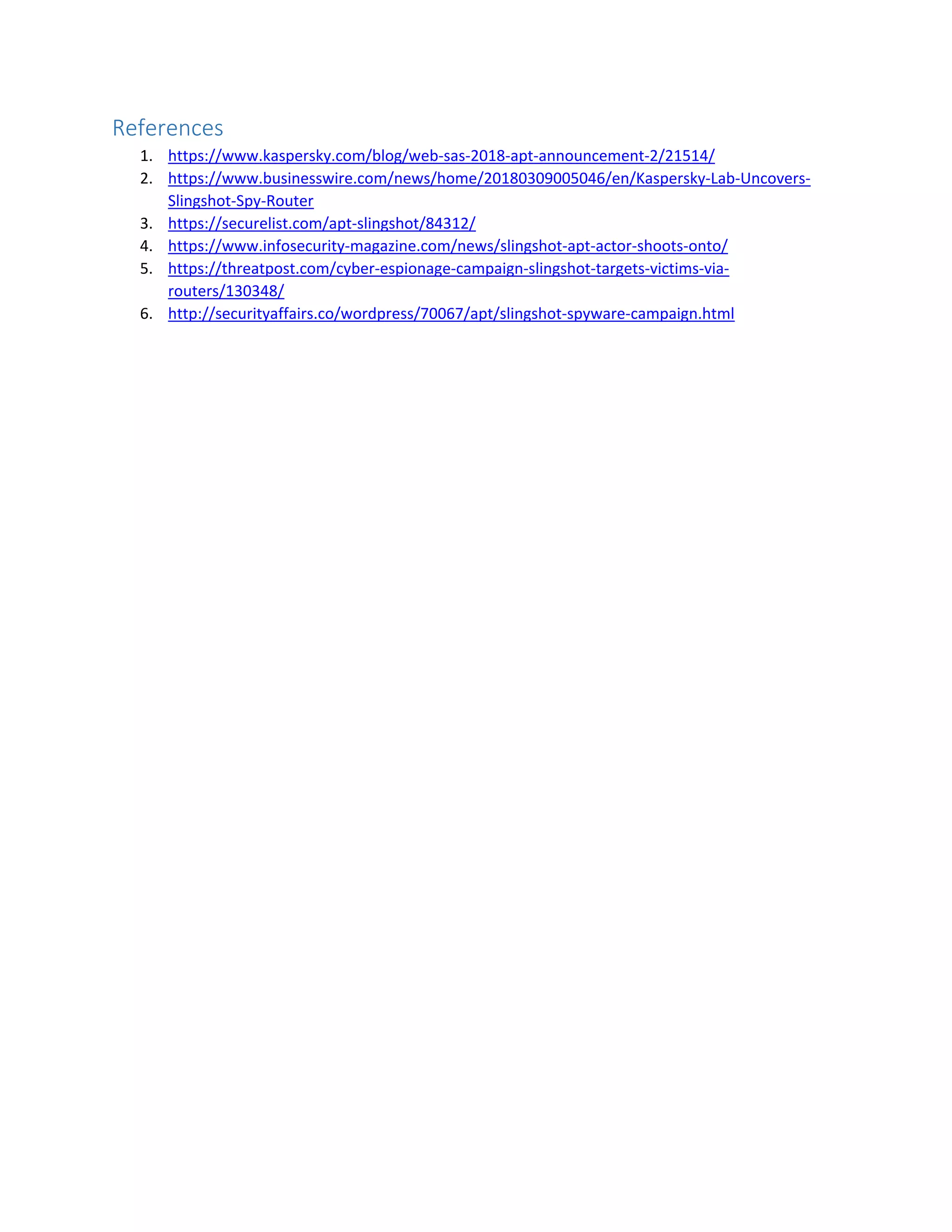 Slingshot APT - Critical Vulnerability through routers | PDF