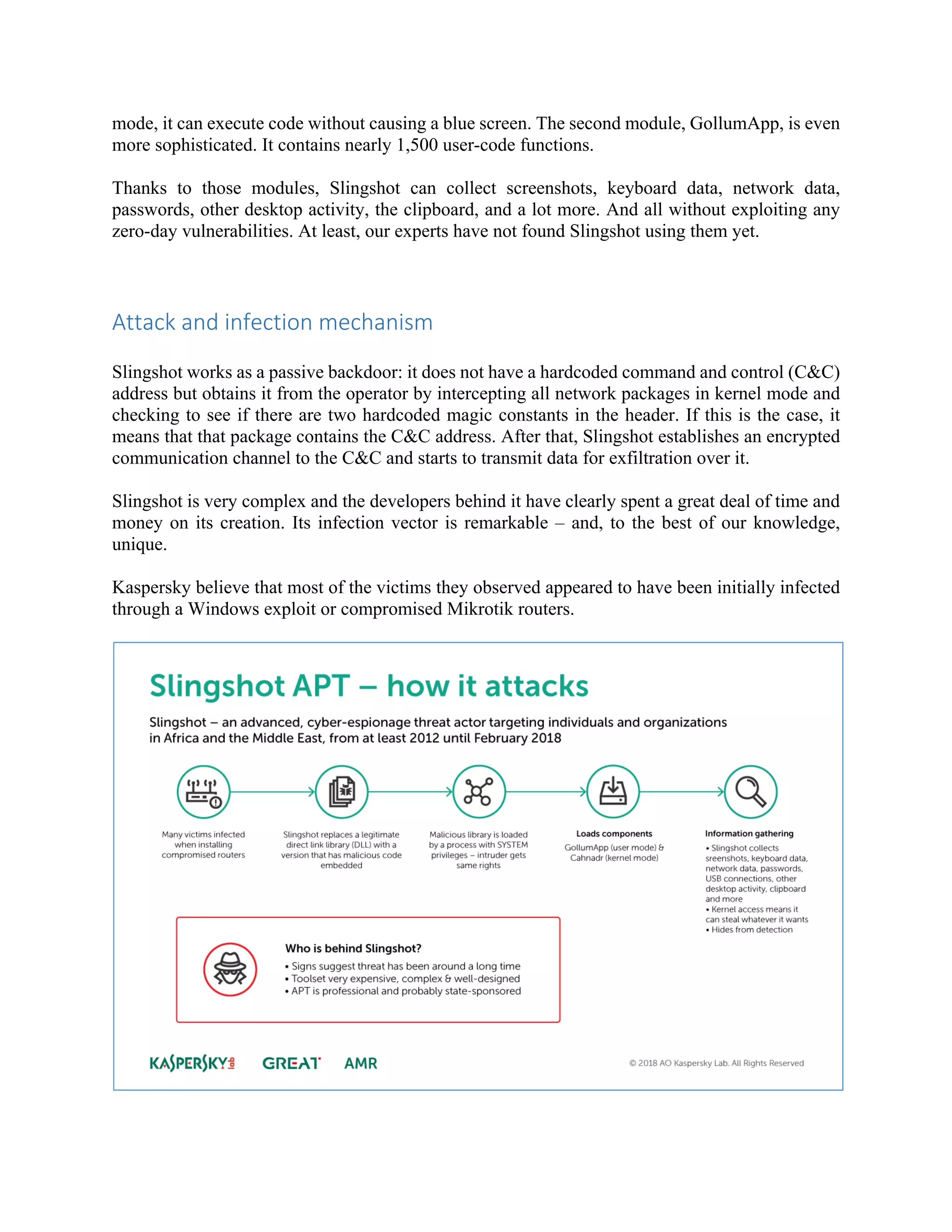 Slingshot APT - Critical Vulnerability through routers | PDF | Computer Networking | Computing