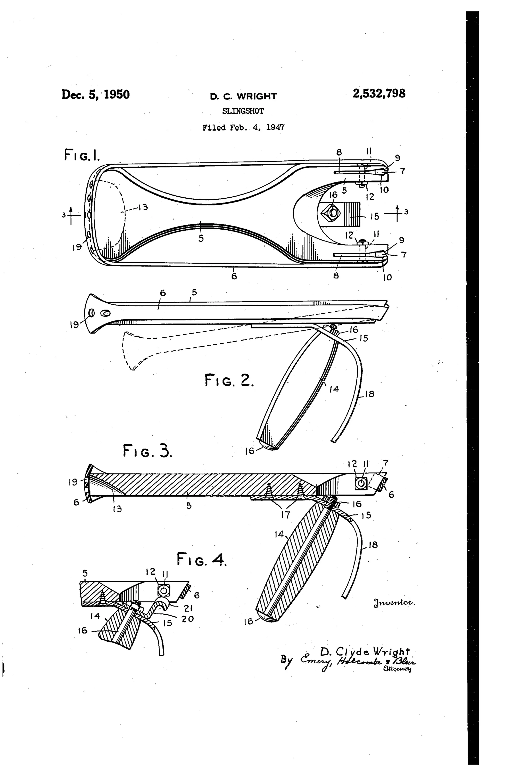 Sling shot patent drawings | PDF