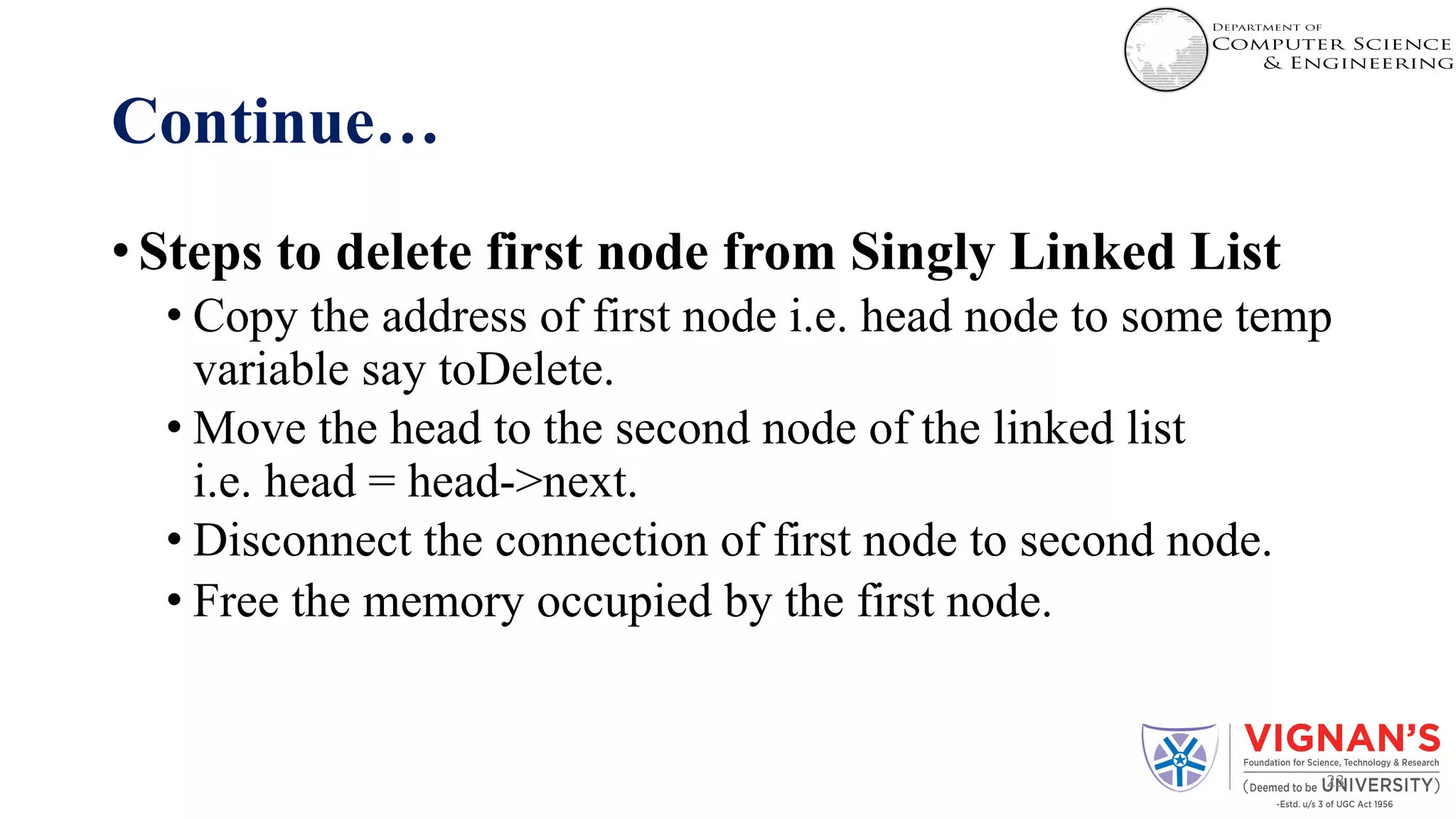 Singly linked list | PDF Singly linked list | PDF