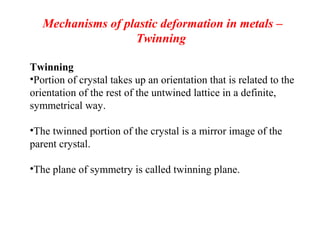 Slip and twiniing | PPT