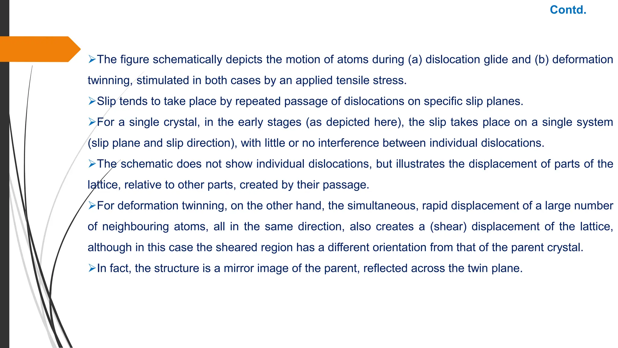 Slip and Twinning, Dislocations, Edge Dislocations and Screw Dislocations | PPTX