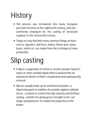 Slip casting | PDF