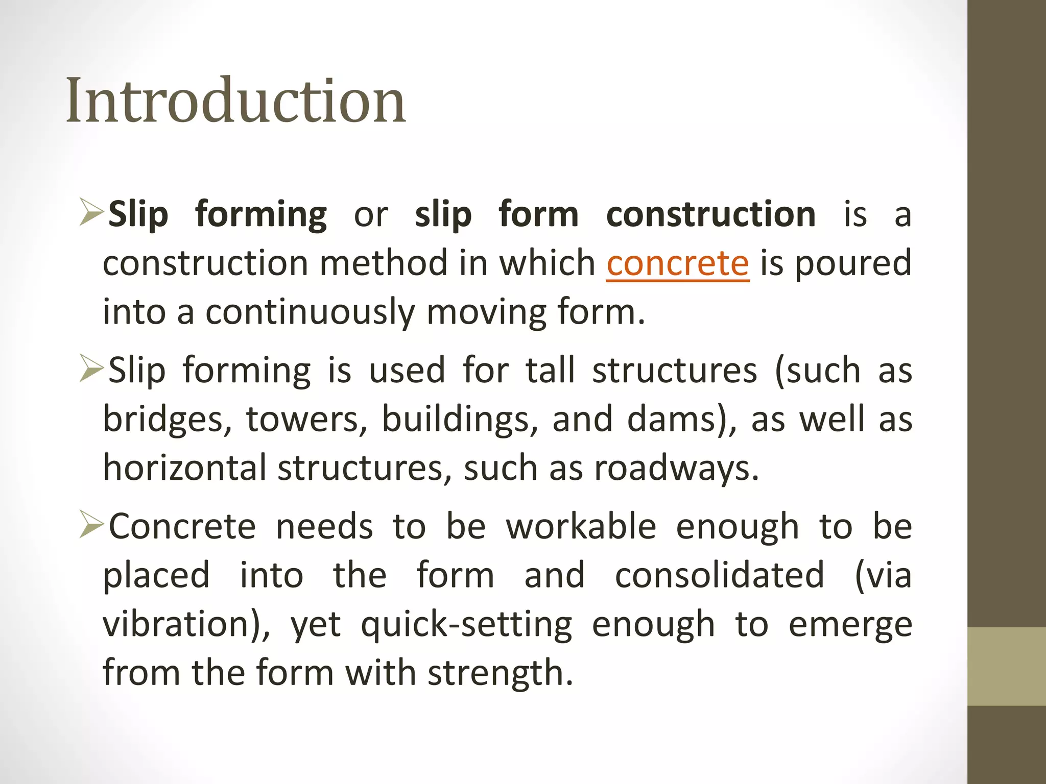 Slip formwork technique | PPTX