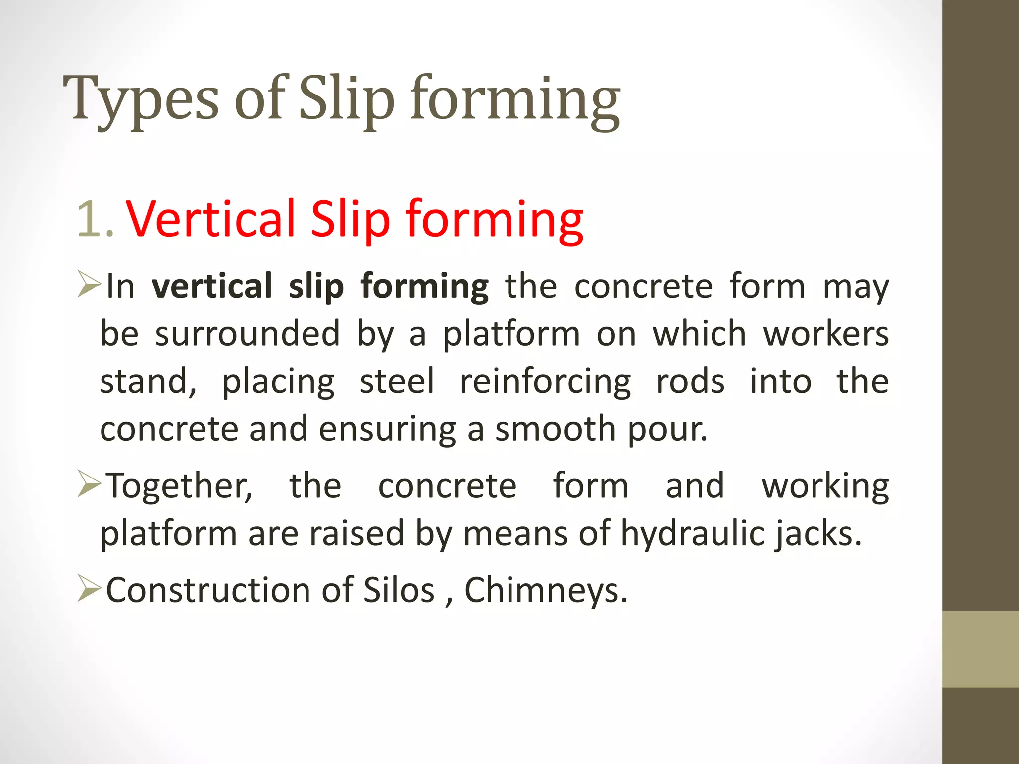 Slip formwork technique | PPTX