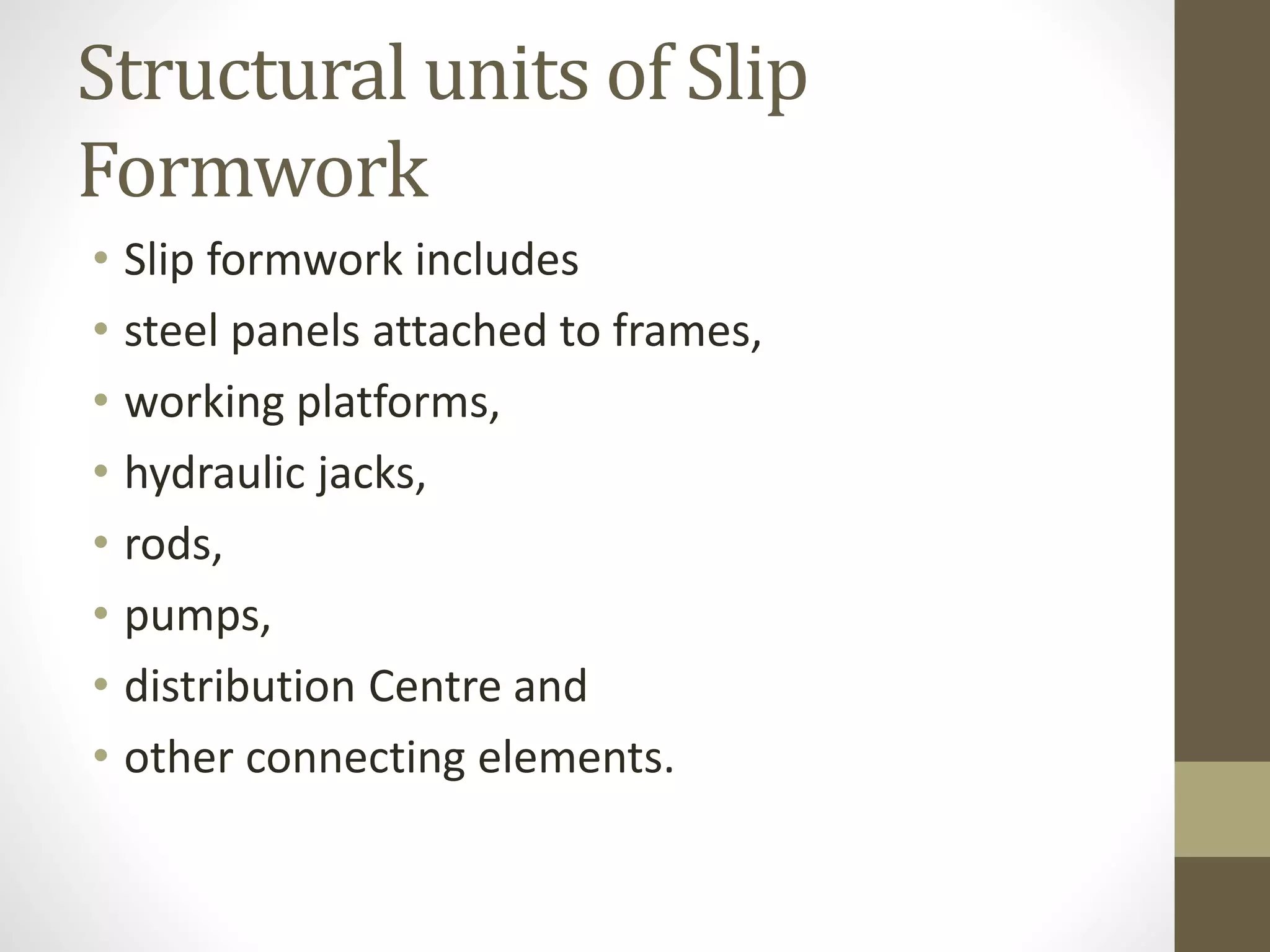 Slip formwork technique | PPTX
