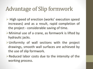 Slip formwork technique | PPTX