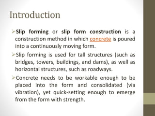 Slip formwork technique | PPTX