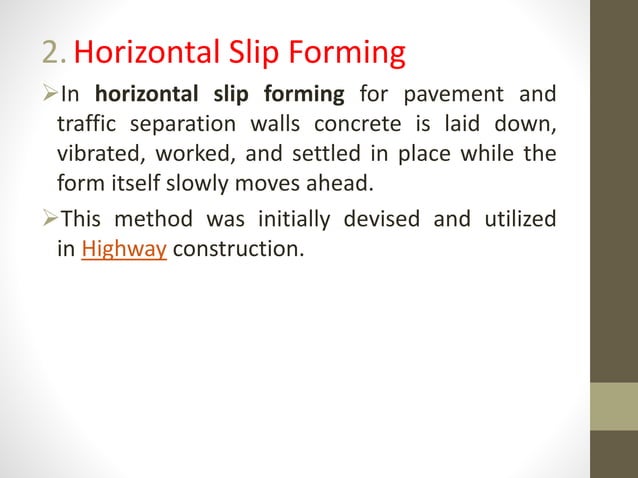 Slip formwork technique | PPTX