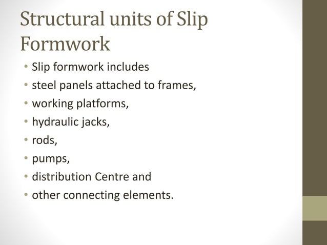 Slip formwork technique | PPTX