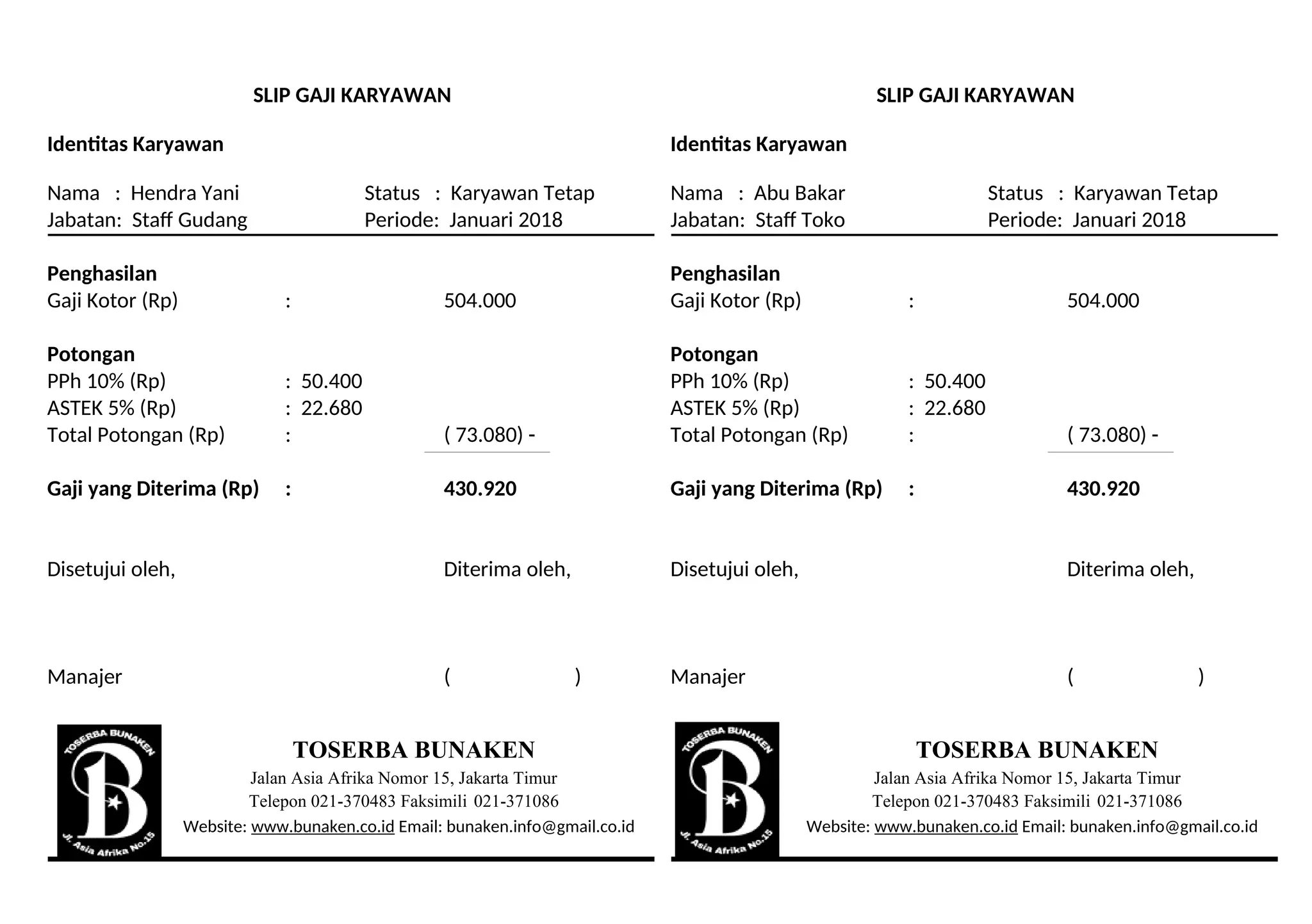 Contoh Slip Slip Gaji yang bisa digunakan dan ditiru.docx
