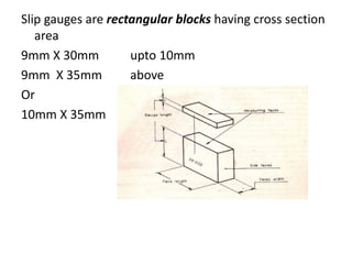 Slip Gauges Information | PPTX