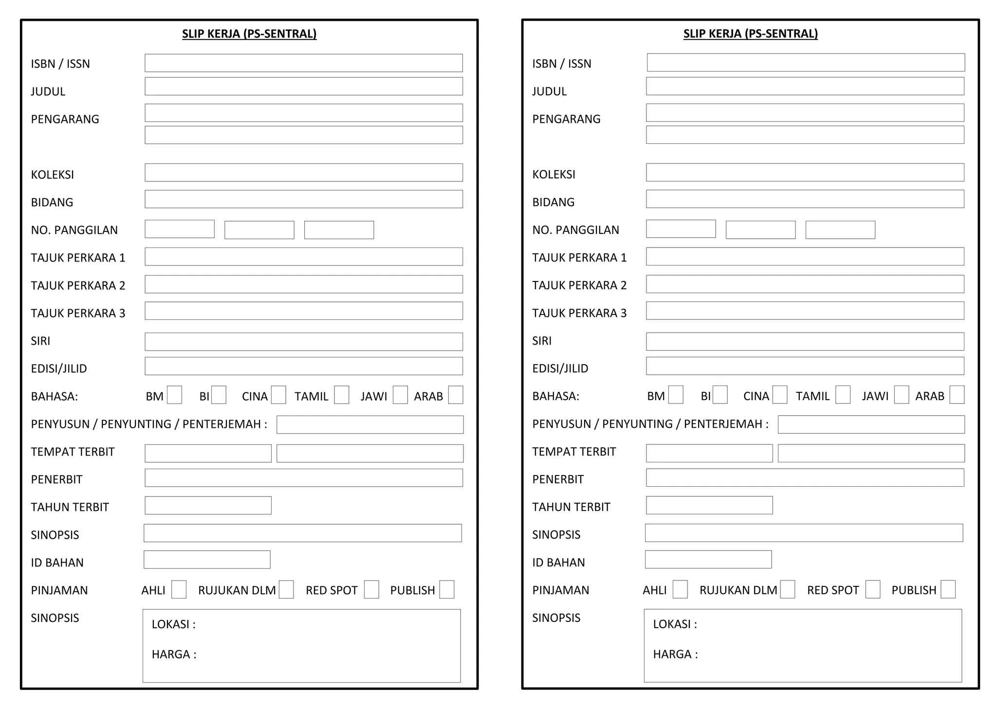 Slip kerja desktop | PDF