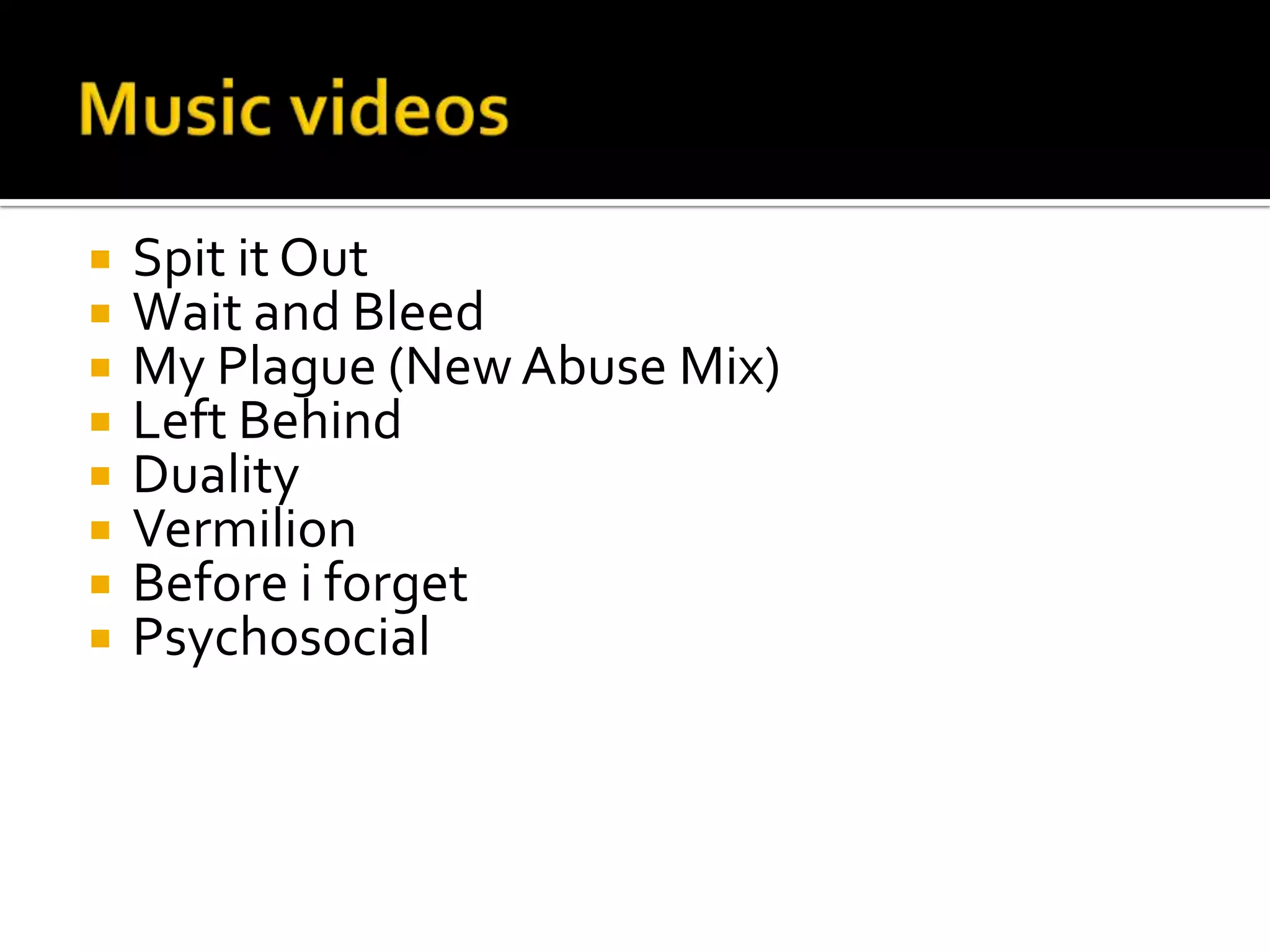 Slipknot facts | PPT