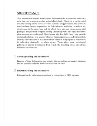 Slip Line Field Method | PDF