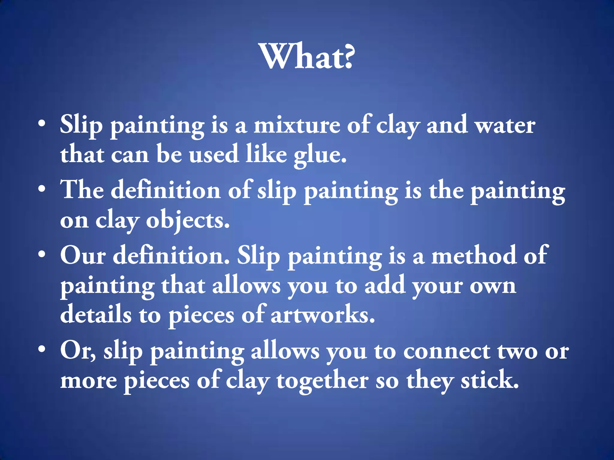 Slip painting | PPTX