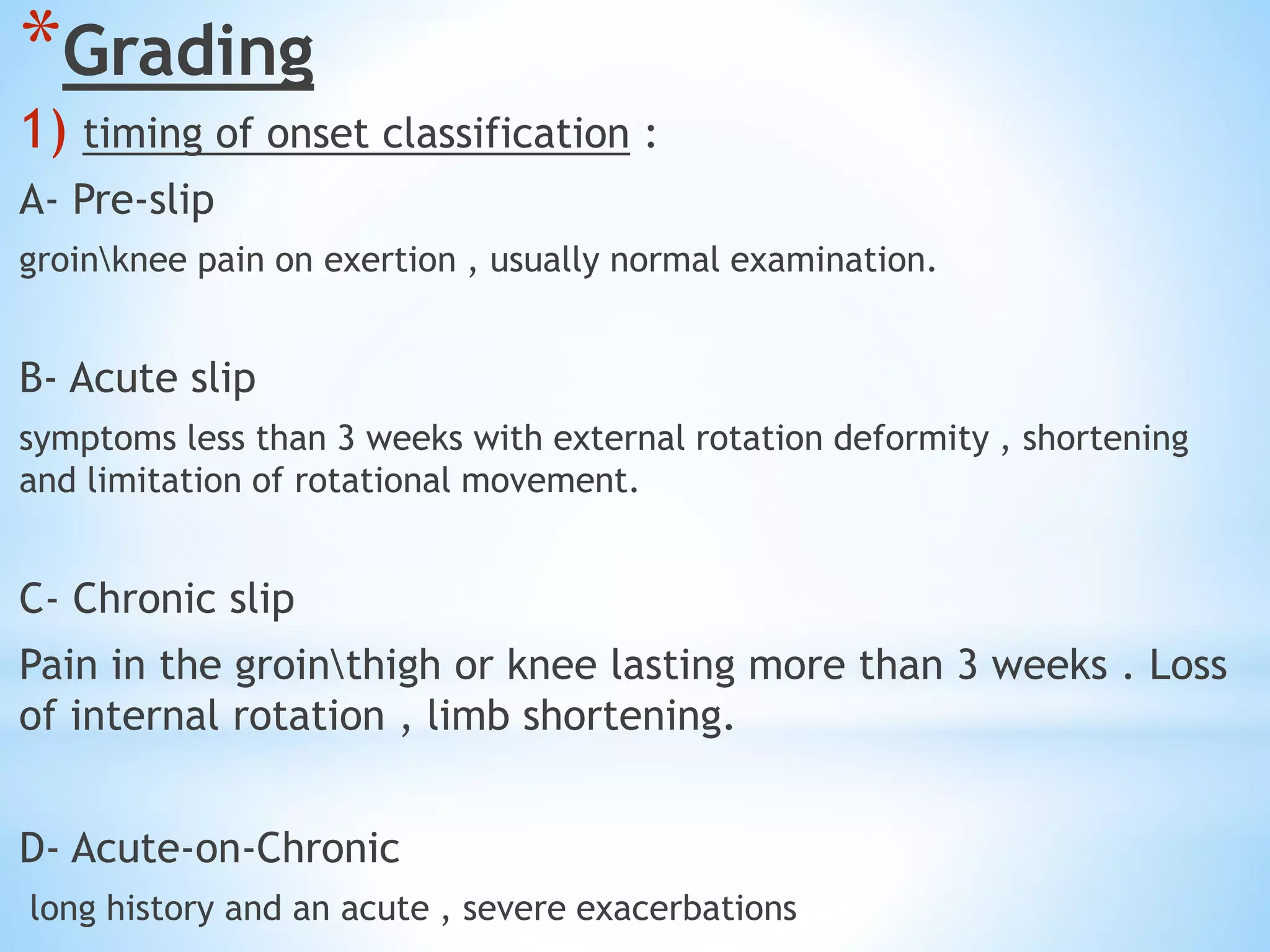 Slipped caital femroal epiphysis (scfe) | PPTX