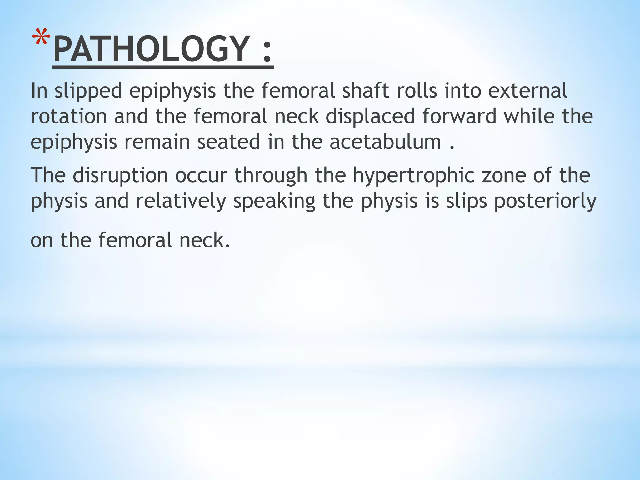 Slipped caital femroal epiphysis (scfe) | PPTX