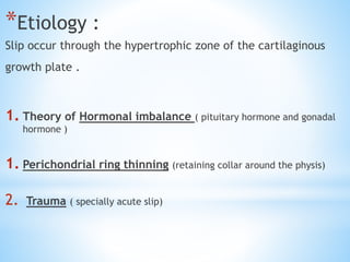 Slipped caital femroal epiphysis (scfe) | PPTX