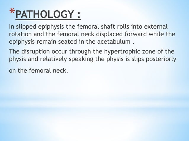 Slipped caital femroal epiphysis (scfe) | PPT