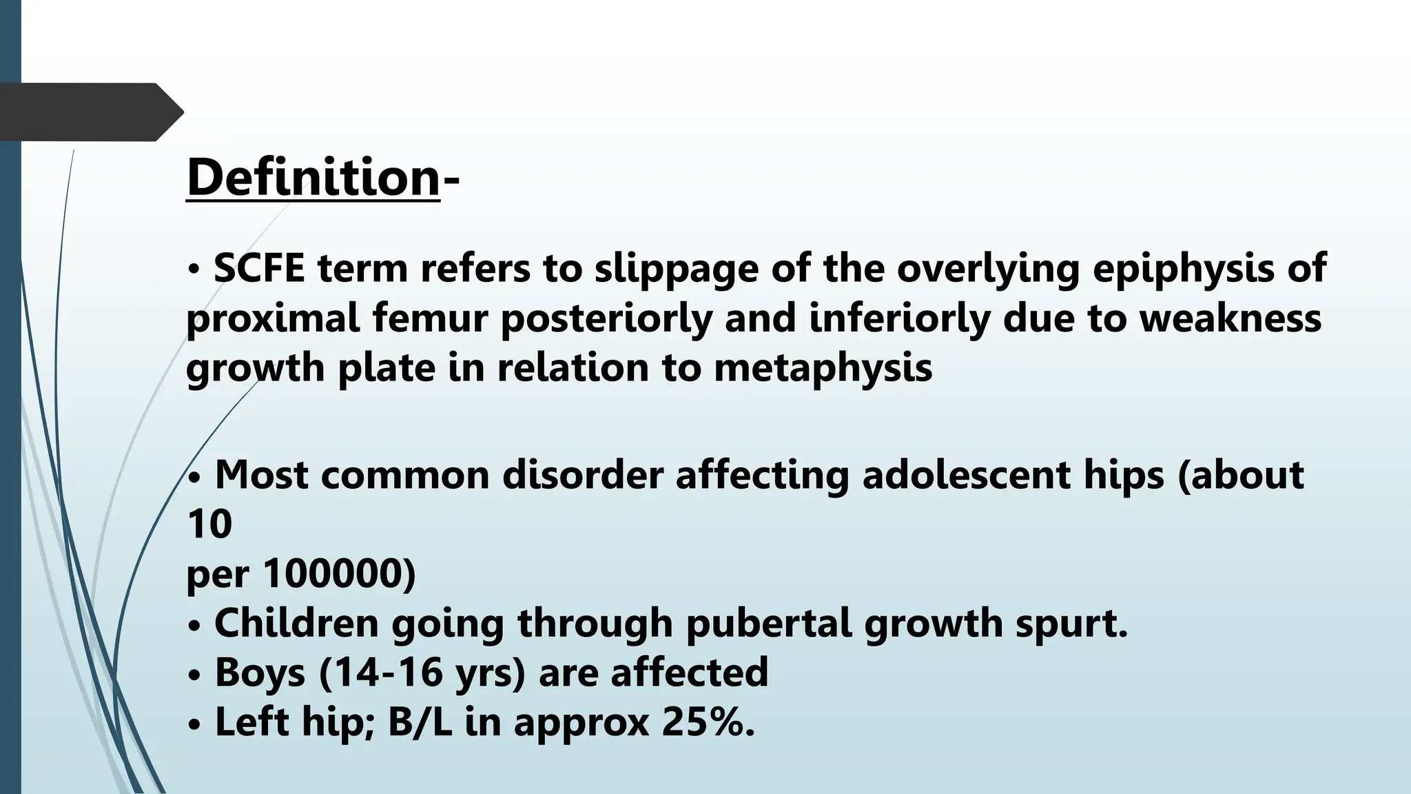 Slipped capital femoral epiphysis .pptx