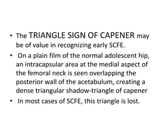 Slipped capital femoral epiphysis | PPT