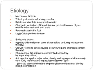 Slipped capital femoral epiphysis | PPTX