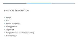 SLIPPED CAPITAL FEMORAL EPIPHYSIS.(SUFE) | PPTX