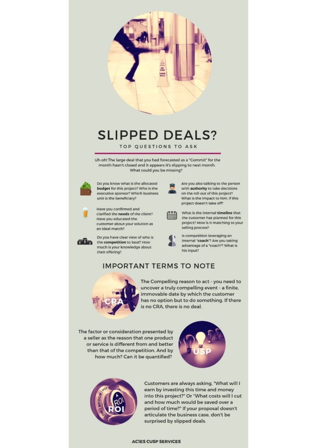 Top questions to ask for Slipped Deals | PDF | Sales | Business