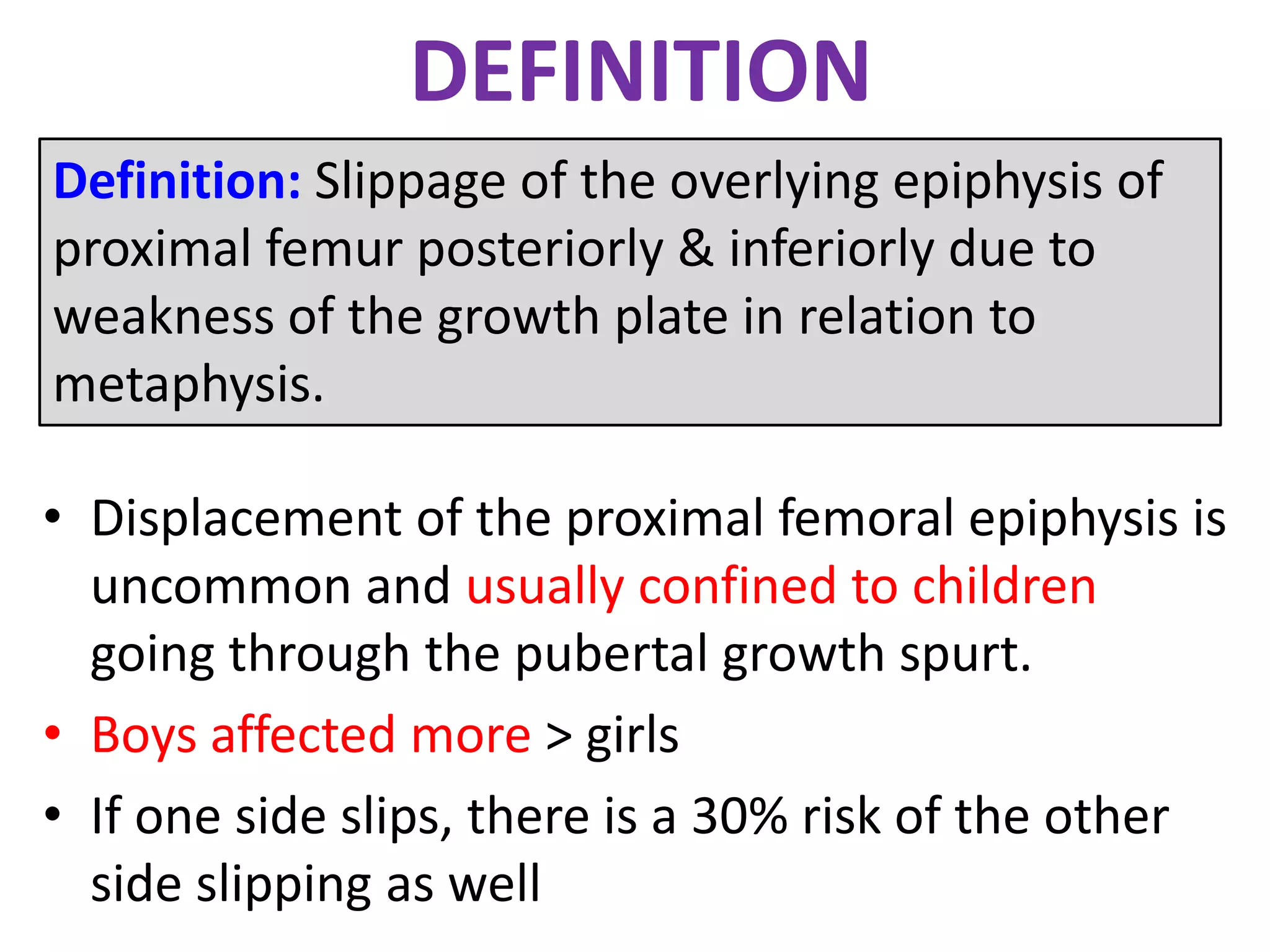 Slipped Upper Femoral Epiphysis (SUFE) | PPTX