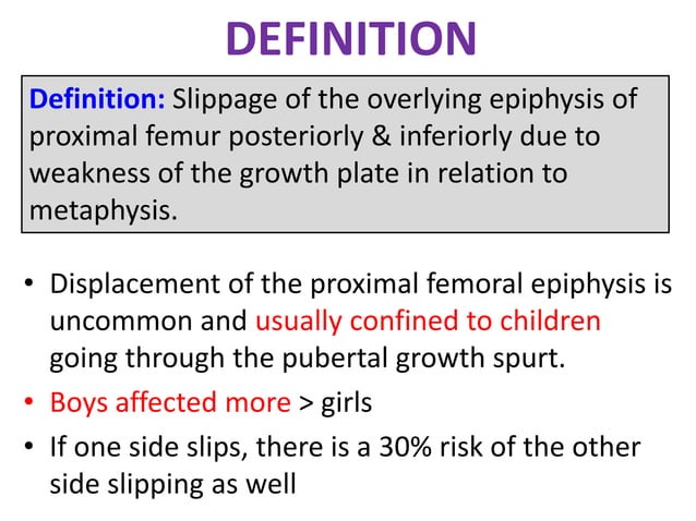 Slipped Upper Femoral Epiphysis (SUFE) | PPTX | Bone and Joint ...