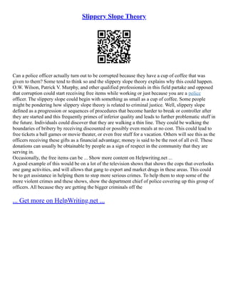 Slippery Slope Theory | PDF