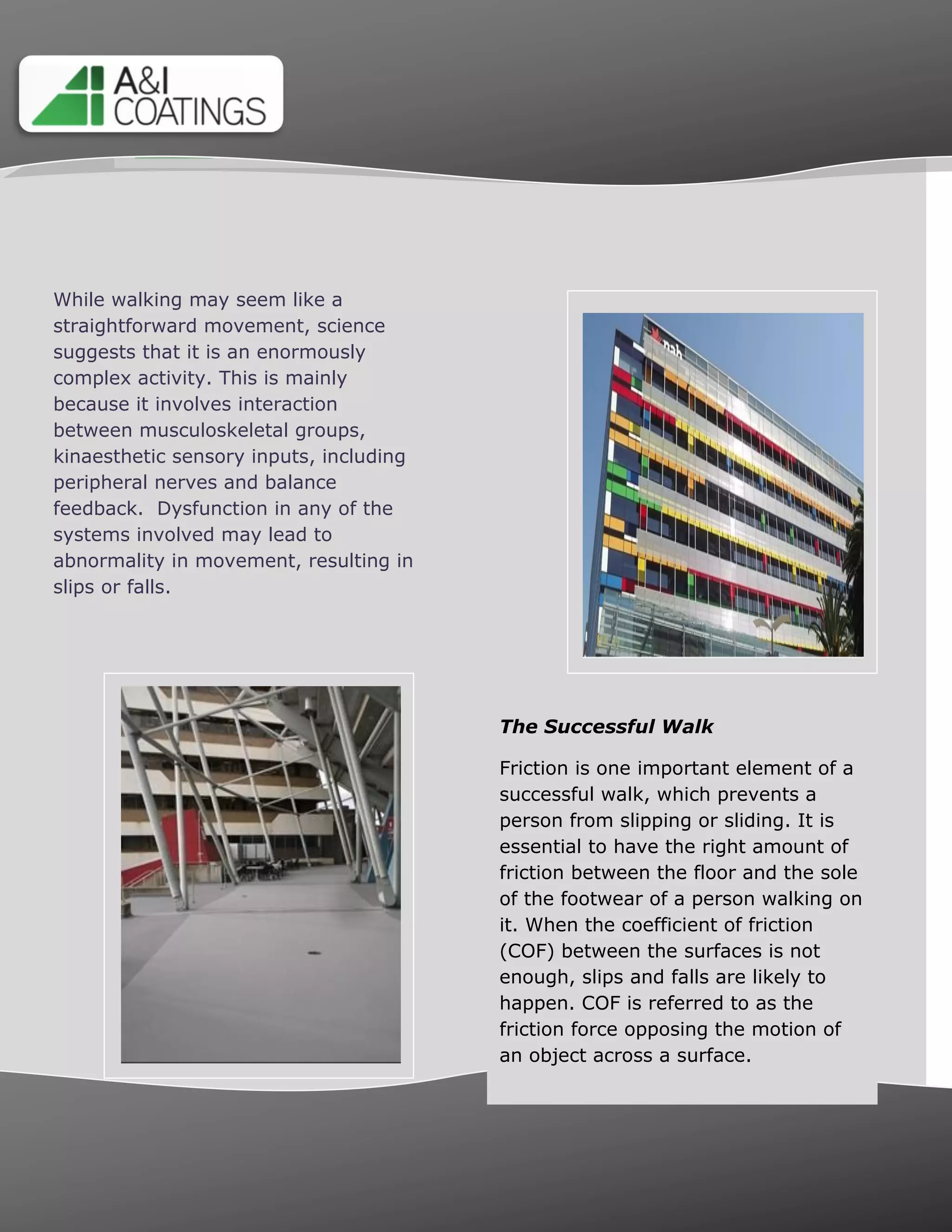 Slip Resistance: The Role of Friction in Floor Safety | PDF